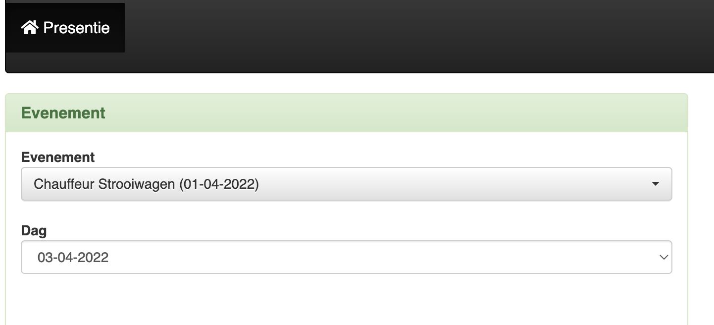 Presentielijst – BCS Learning Docs